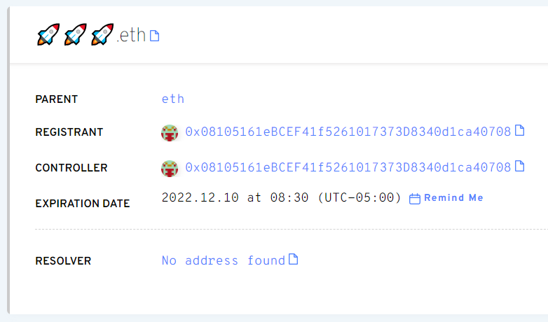 Resolver and all records not being loaded for domains with emojis · Issue #1504 · ensdomains/ens ...