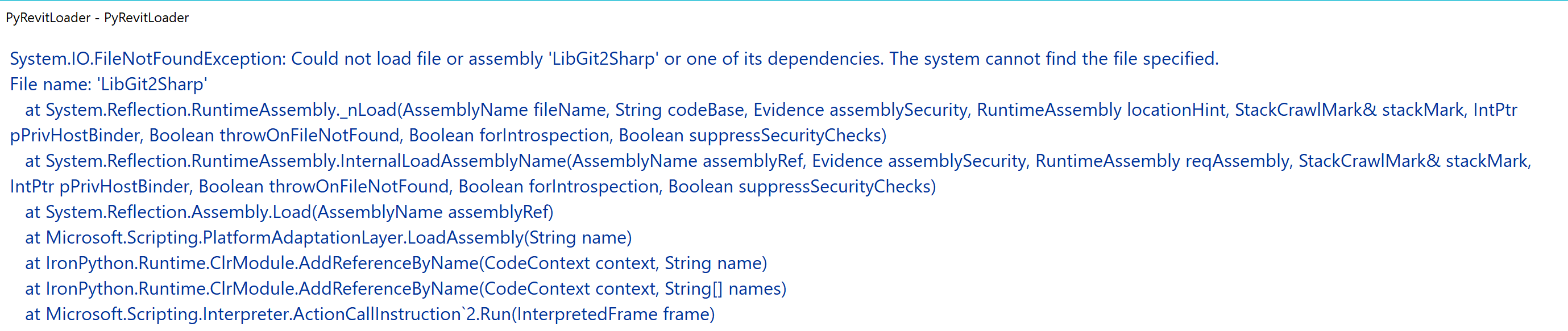 LibGit2Sharp IO Exception · Issue #203 · pyrevitlabs/pyRevit · GitHub