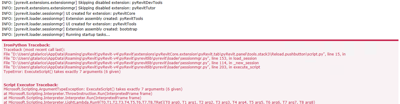 Startup Tasks ExecuteScript Exception · Issue #221 · pyrevitlabs ... Startup Tasks ExecuteScript Exception · Issue #221 · pyrevitlabs ...