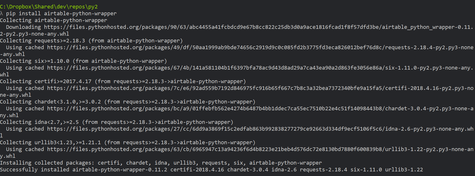Error while attempting install · Issue #21 · gtalarico/pyairtable · GitHub