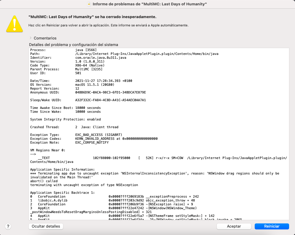 Bug with a modpack · Issue #4282 · MultiMC/Launcher · GitHub