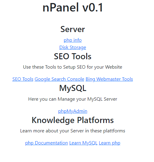 GitHub - PressTpro/nPanel: A Open Source cPanel Clone