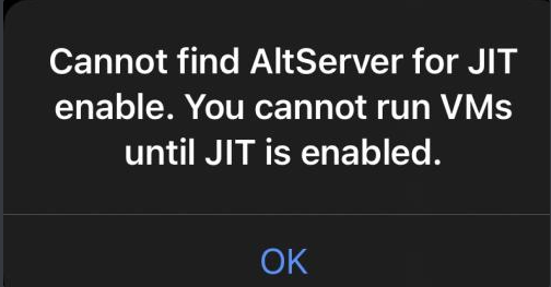Asks me to enable JIT or it isnt enabled on the alt server · Issue ...