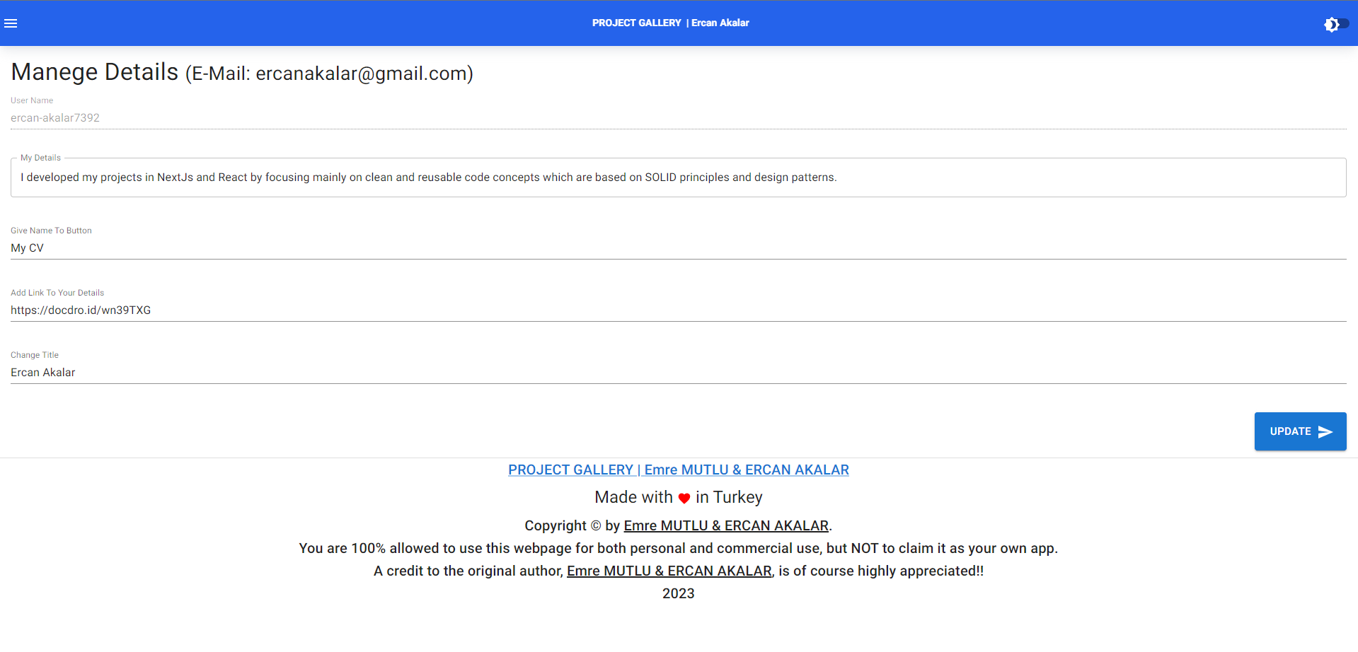 GitHub - ercanakalar/projects-showroom-v2