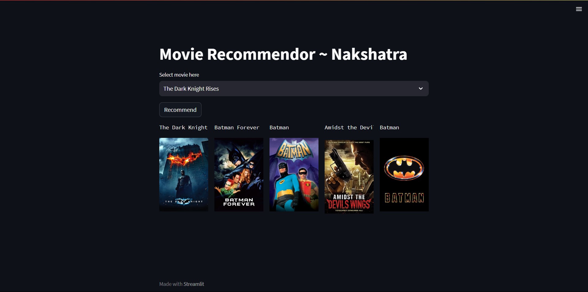 GitHub - Nakshatrrra/movie-recommendation-system