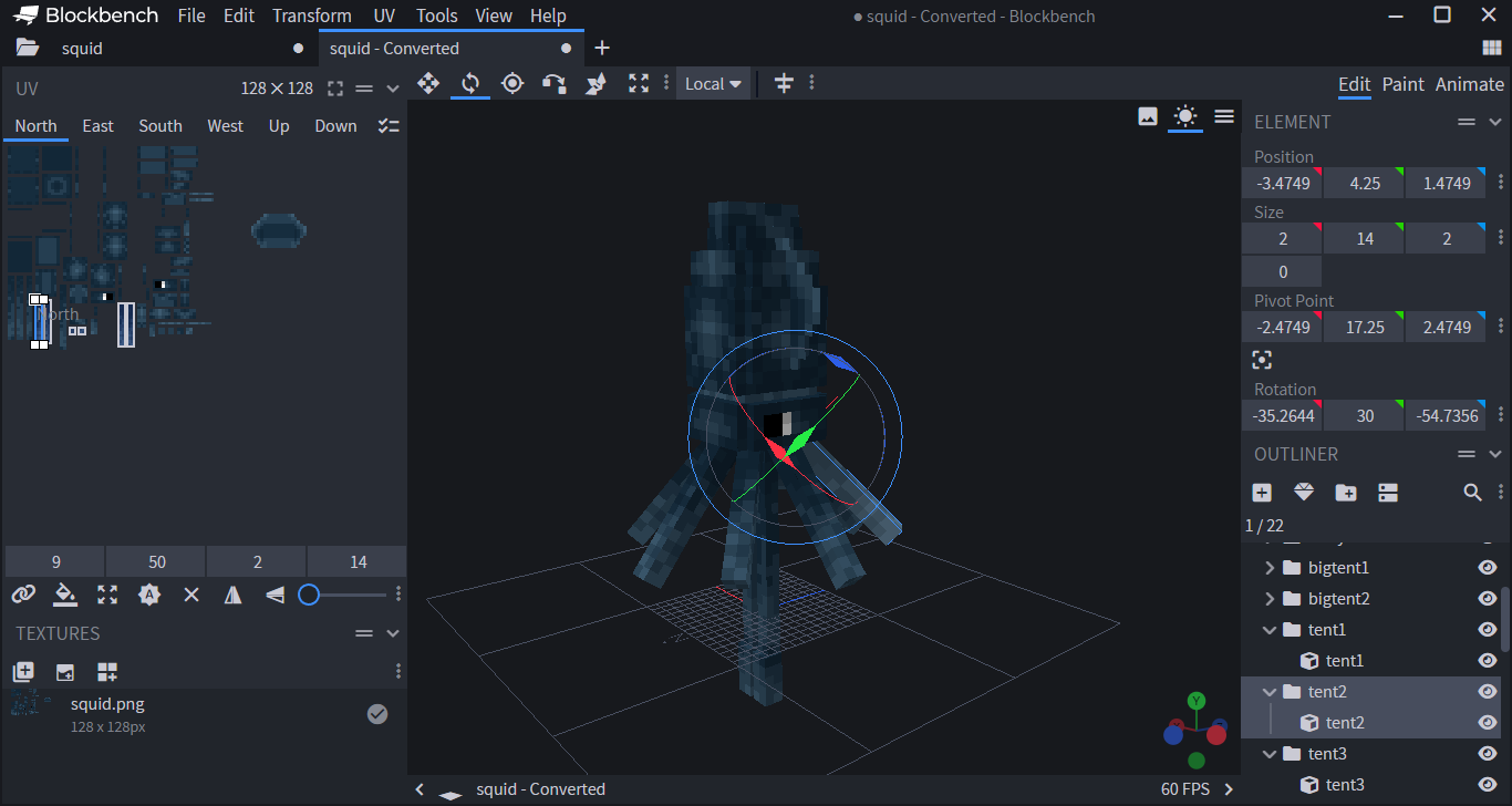 Local Rotation doesn't work when animating · Issue #1978 · JannisX11/blockbench · GitHub