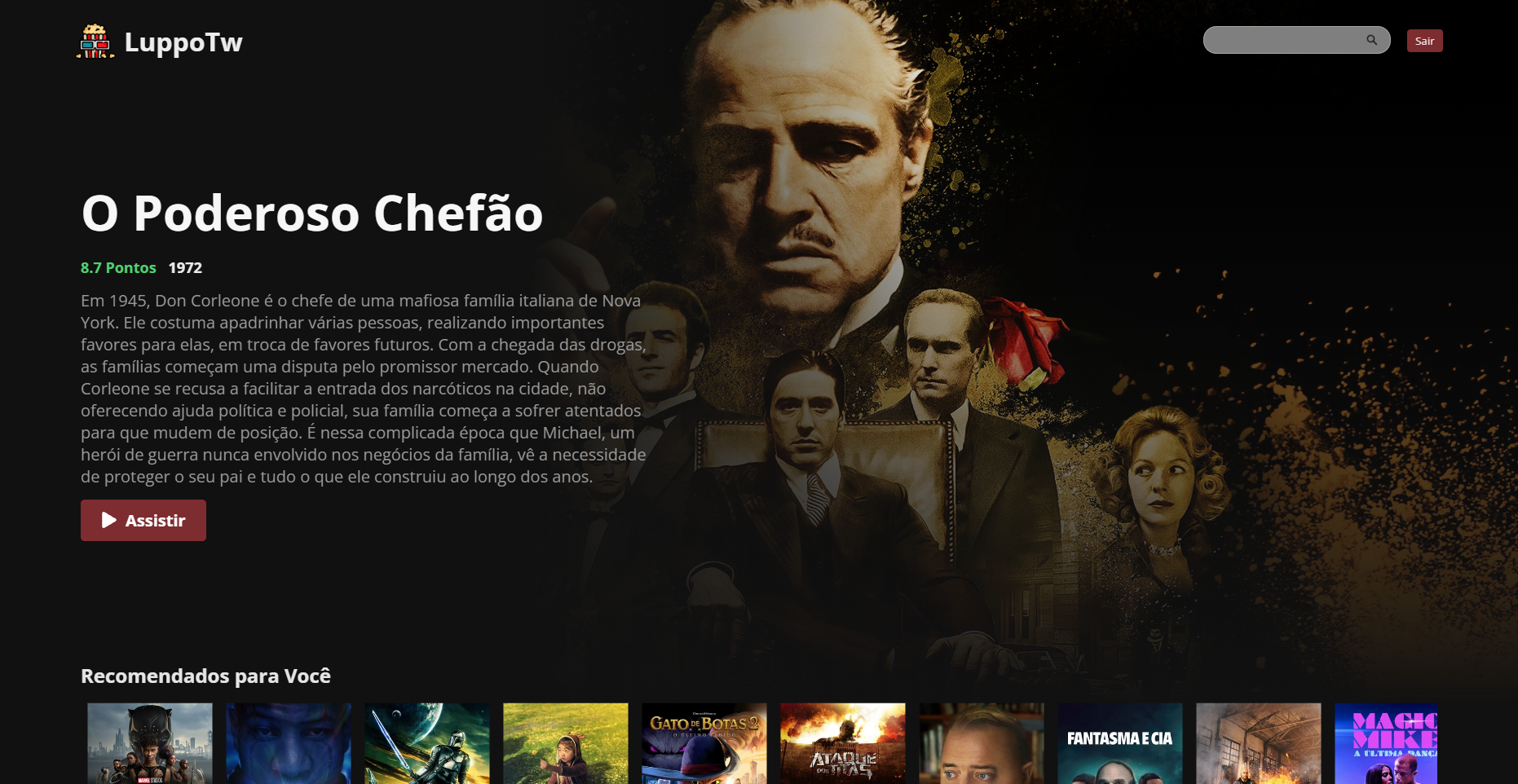 GitHub - FernandoLuppo/movie: Um site de filmes e séries baseado na API do TMDB