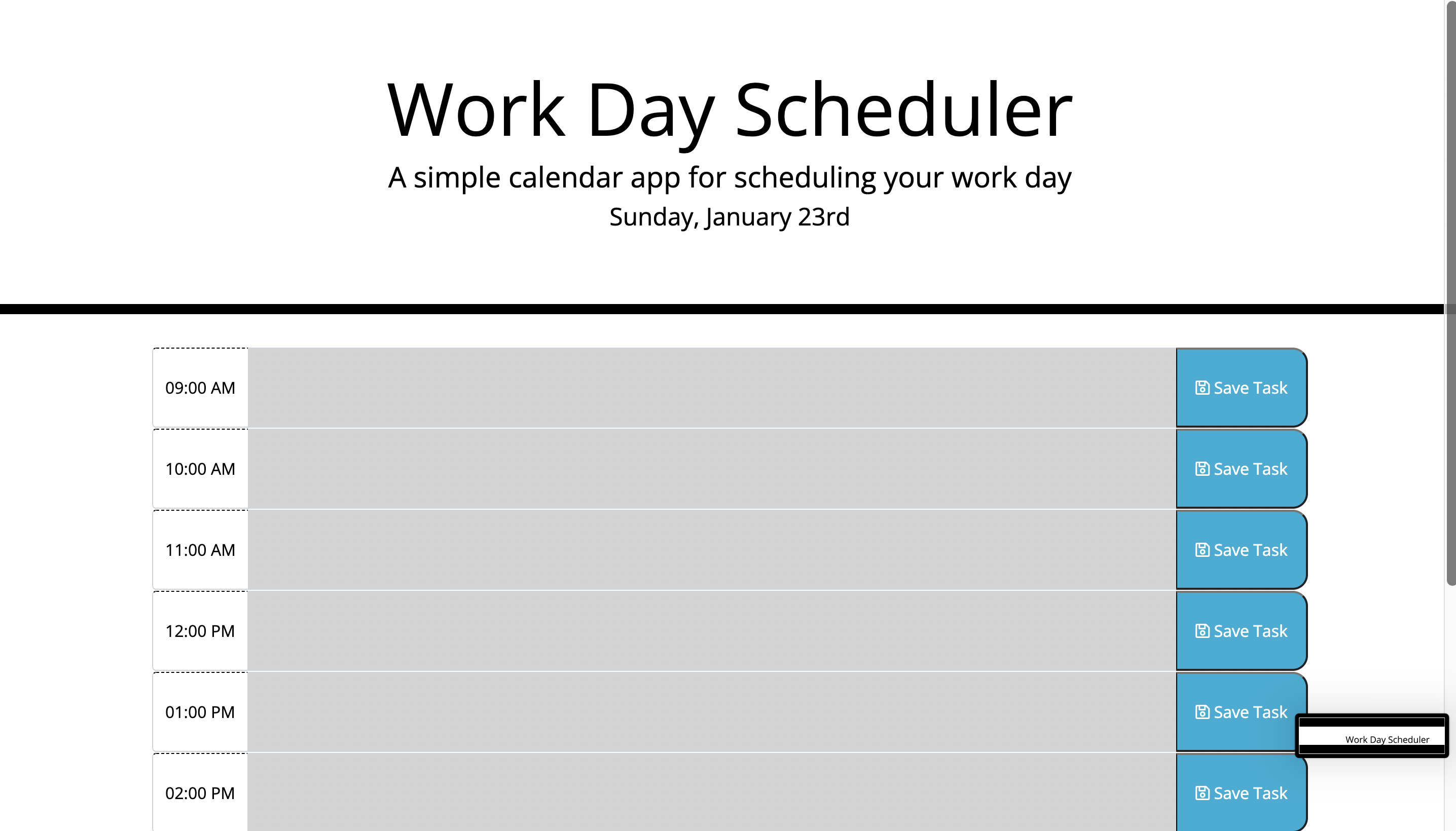 GitHub - janellephalon/workday-scheduler