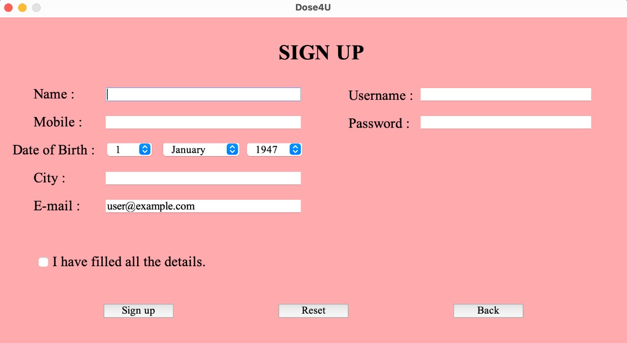 GitHub - krishnakhadke11/Dose4U-Java-Project: This is a dosage reminder ...