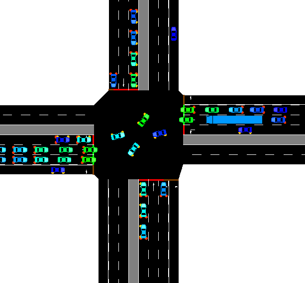 Vehicles from permissive left turns stop in the middle of intersection ...