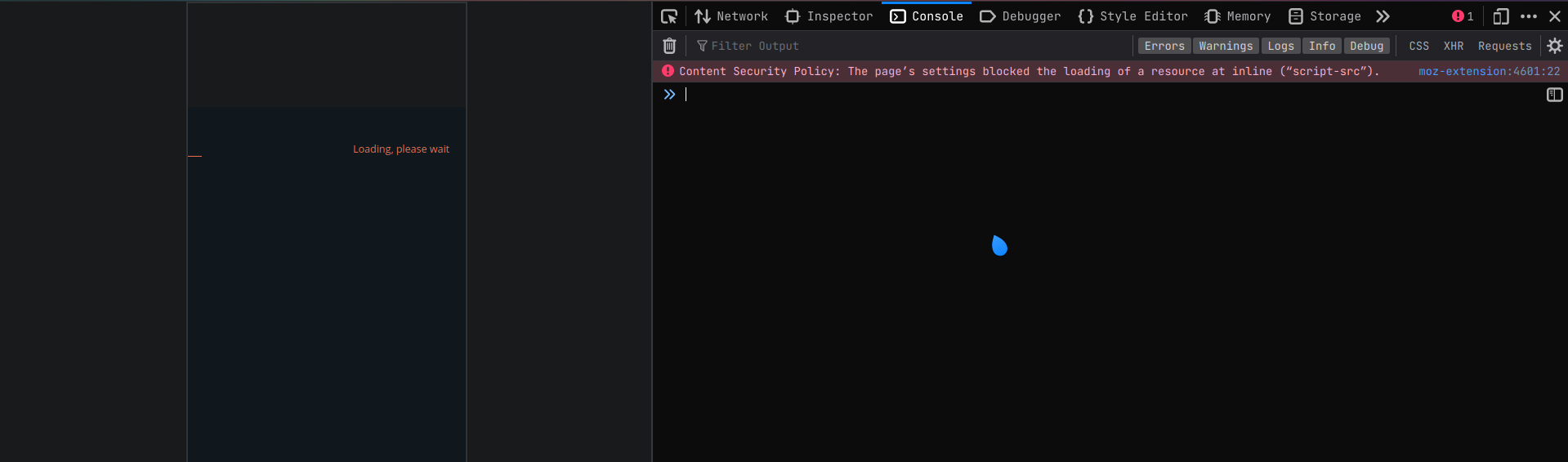[Bug] Extension is stuck on "Loading Please Wait" · Issue #9088 · darkreader/darkreader · GitHub