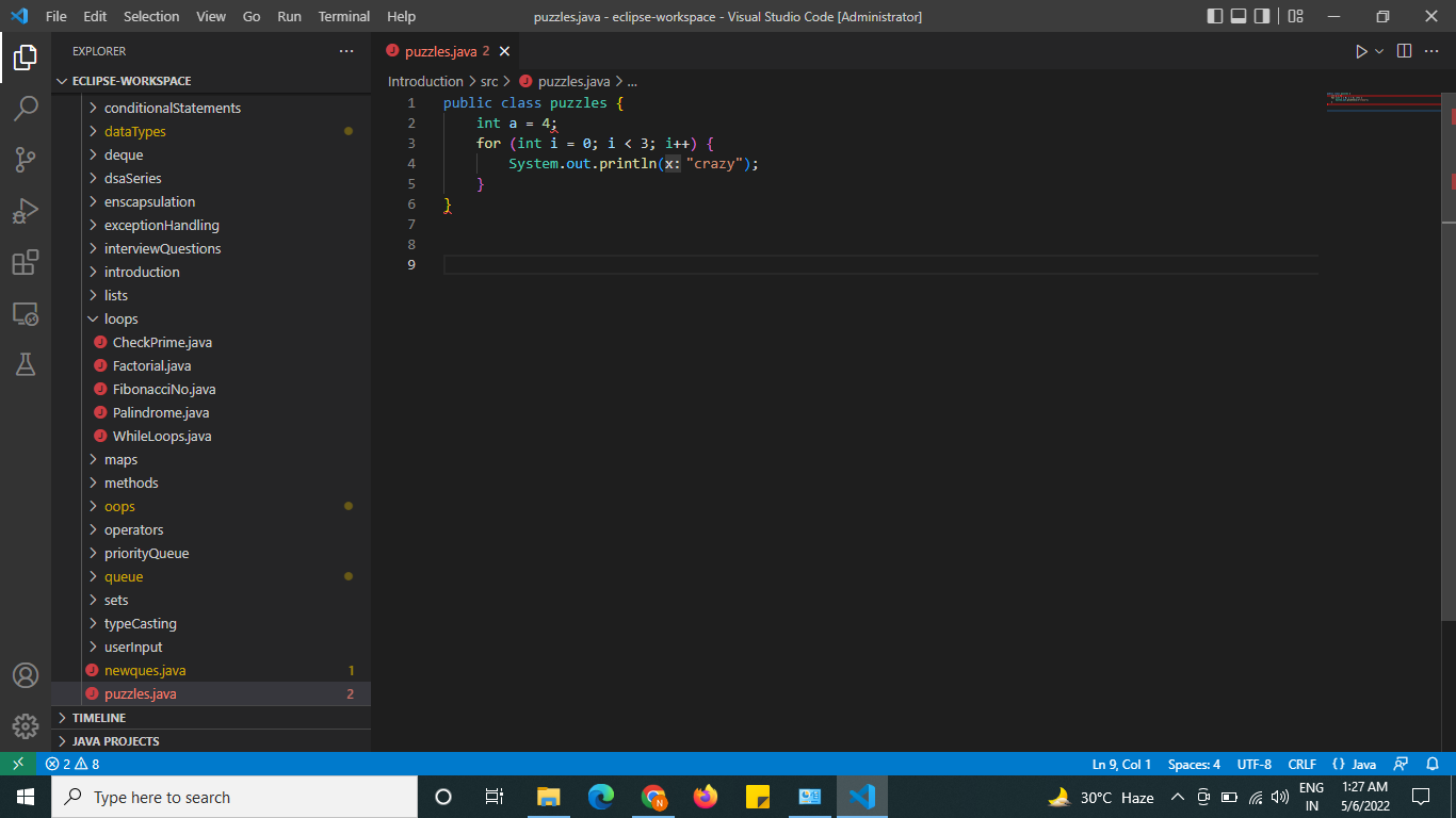 IDE not recognizing loops · Issue #148775 · microsoft/vscode · GitHub