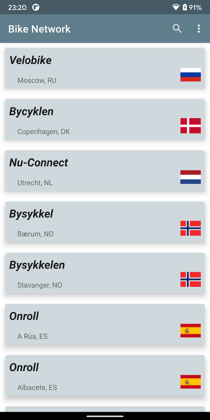 GitHub - ruzin-aleksandar/city-bike: Android app using the CityBik API