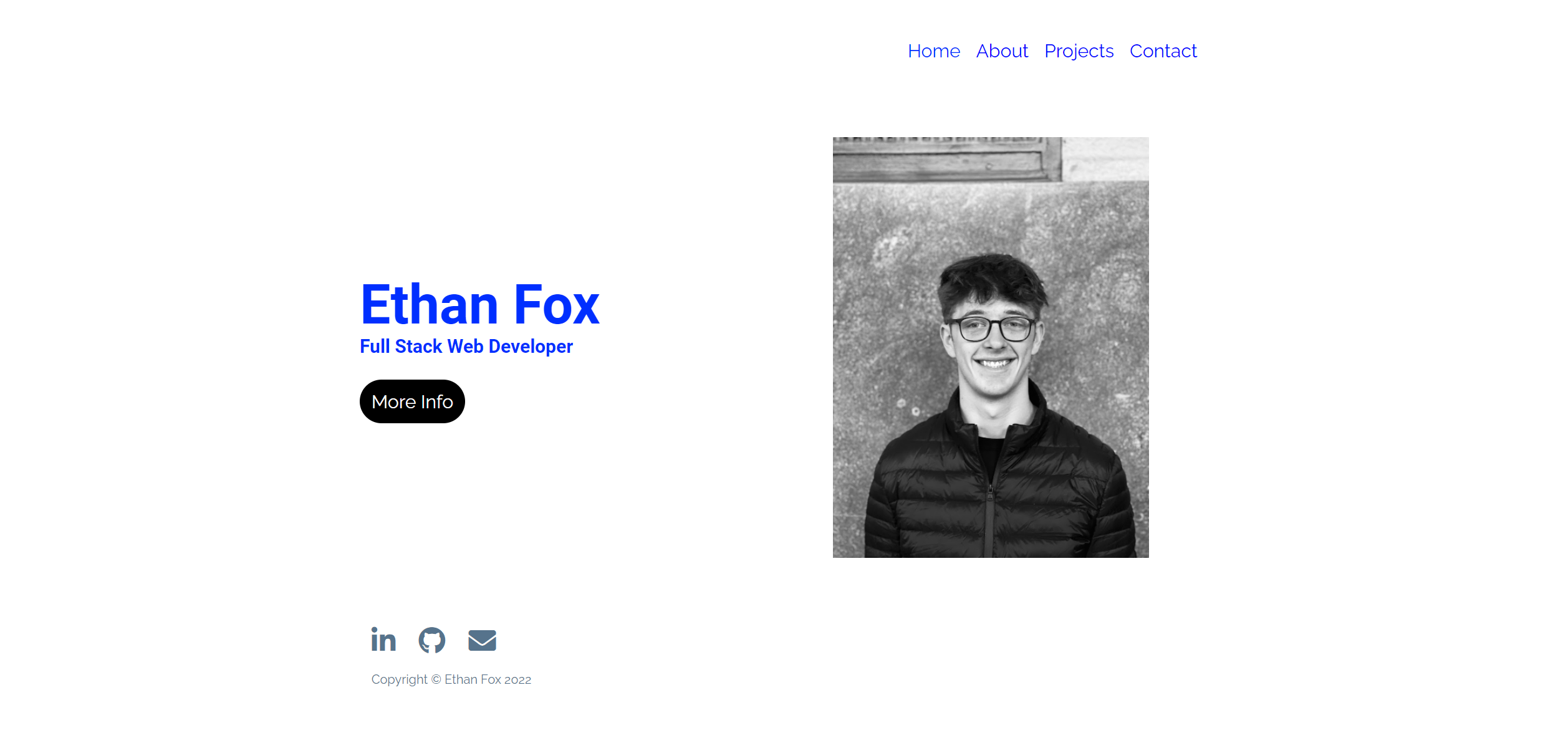 GitHub - Efox6179/React-Portfolio-2022