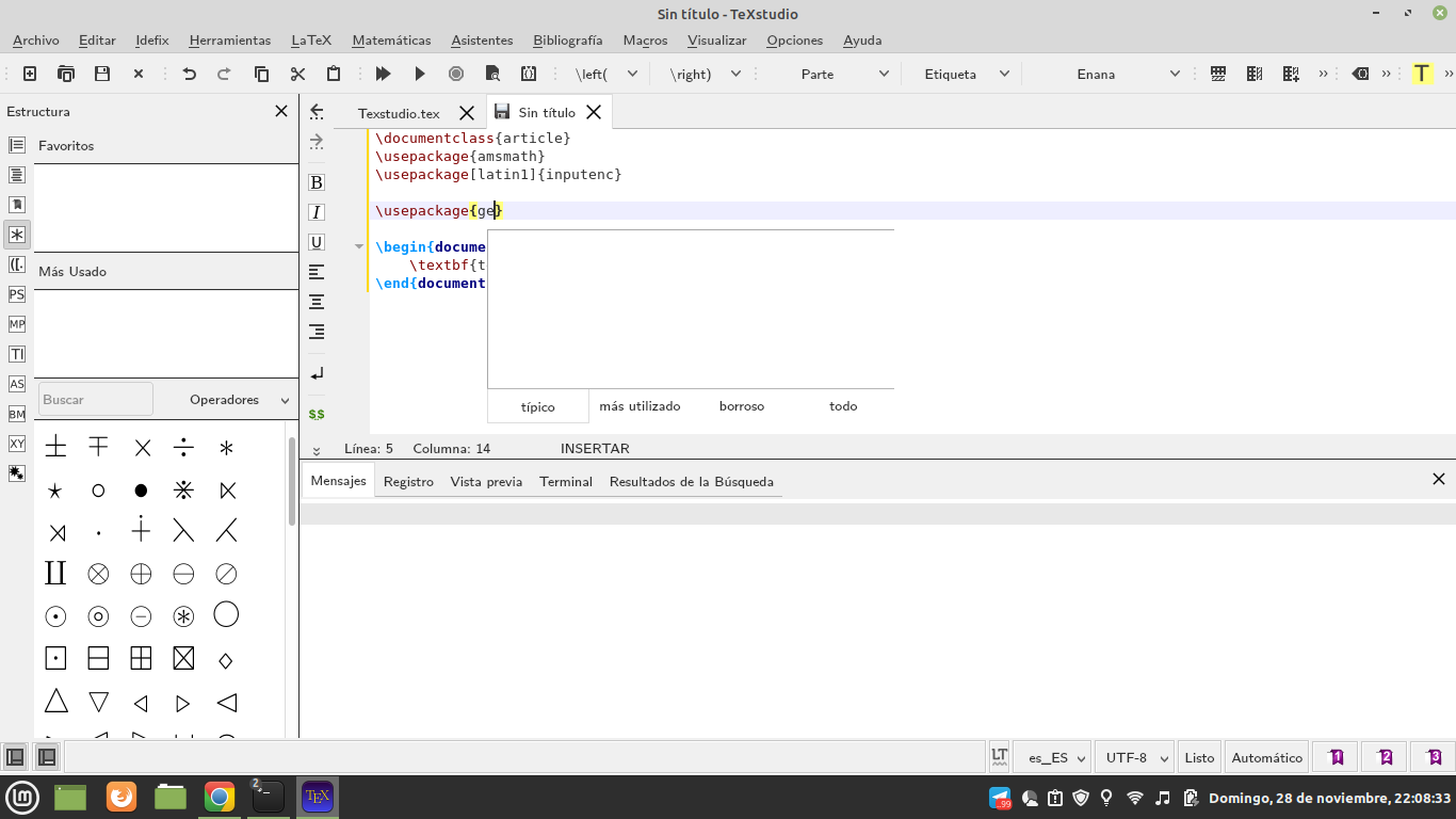 Autocomplete and highlighting of package names, Linux does not work. · Issue #1975 · texstudio ...