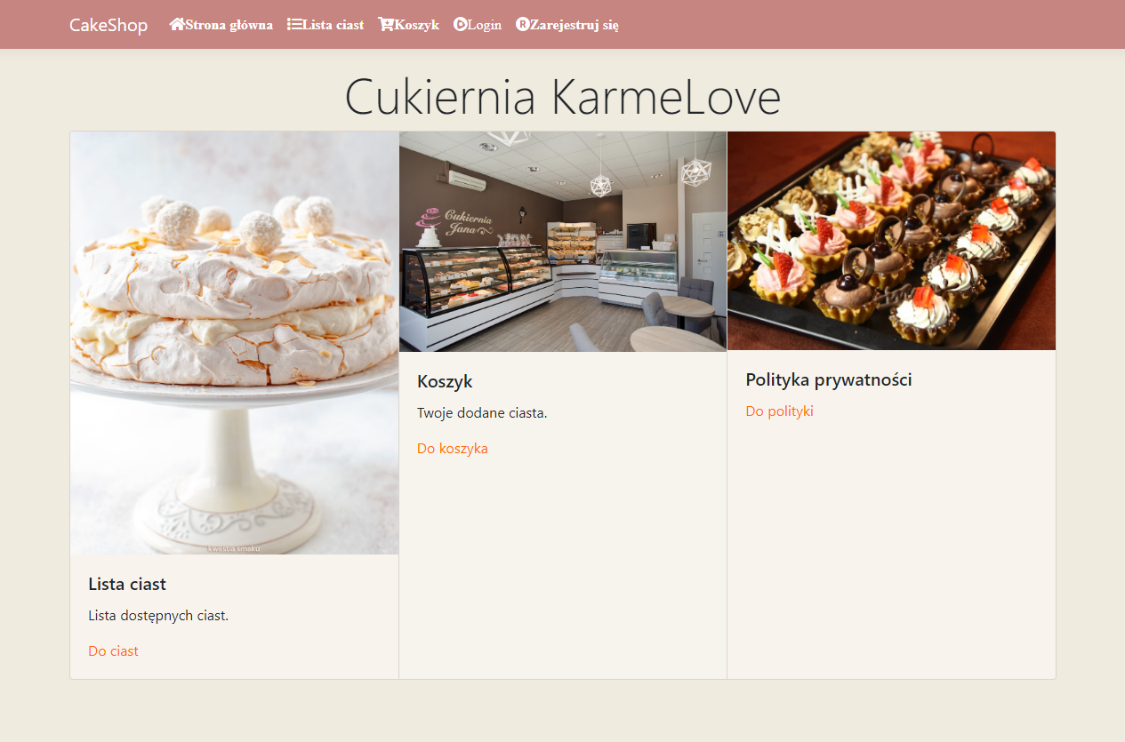 GitHub - Ruaxy/CakeShop