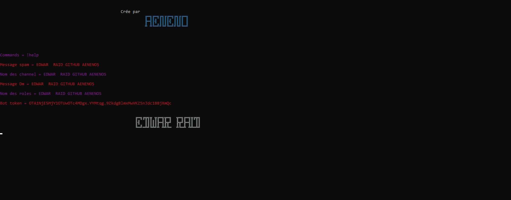 GitHub - Aenenos/Edwar-Raid: Tools Français pour raid un server discord