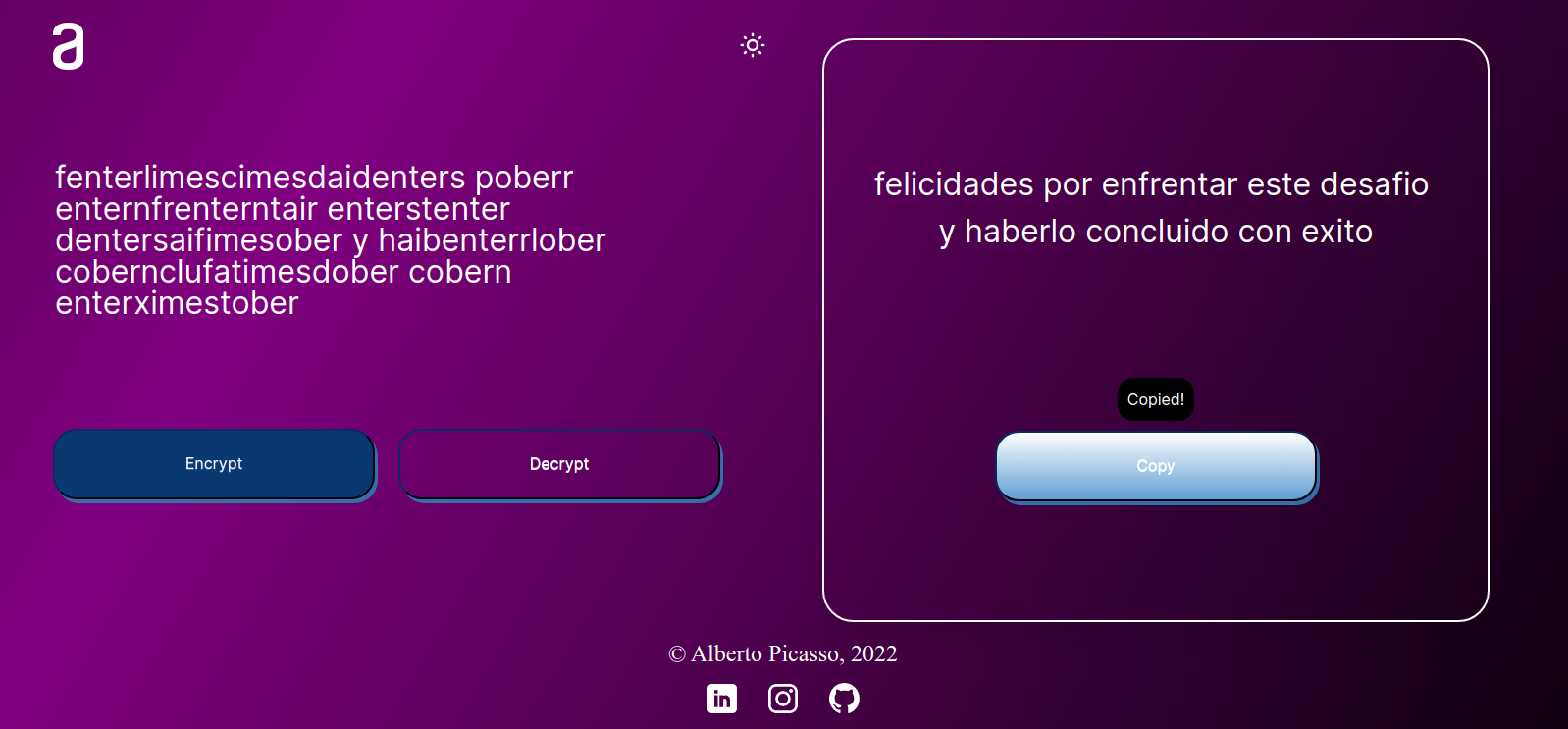Github A Picasso Encrypter Challengeoracleone First Programming Logic Challenge Made For The