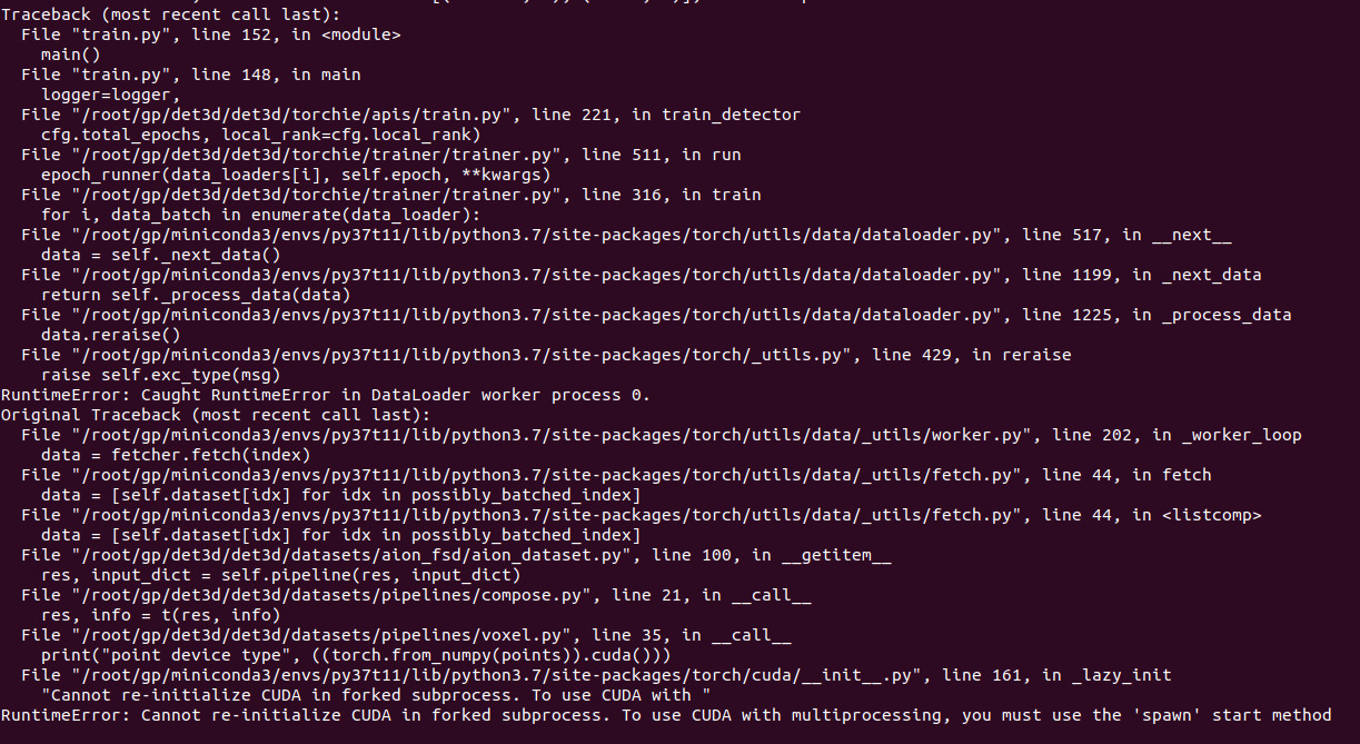 To use CUDA with multiprocessing, you must use the 'spawn' start method · Issue #397 ...