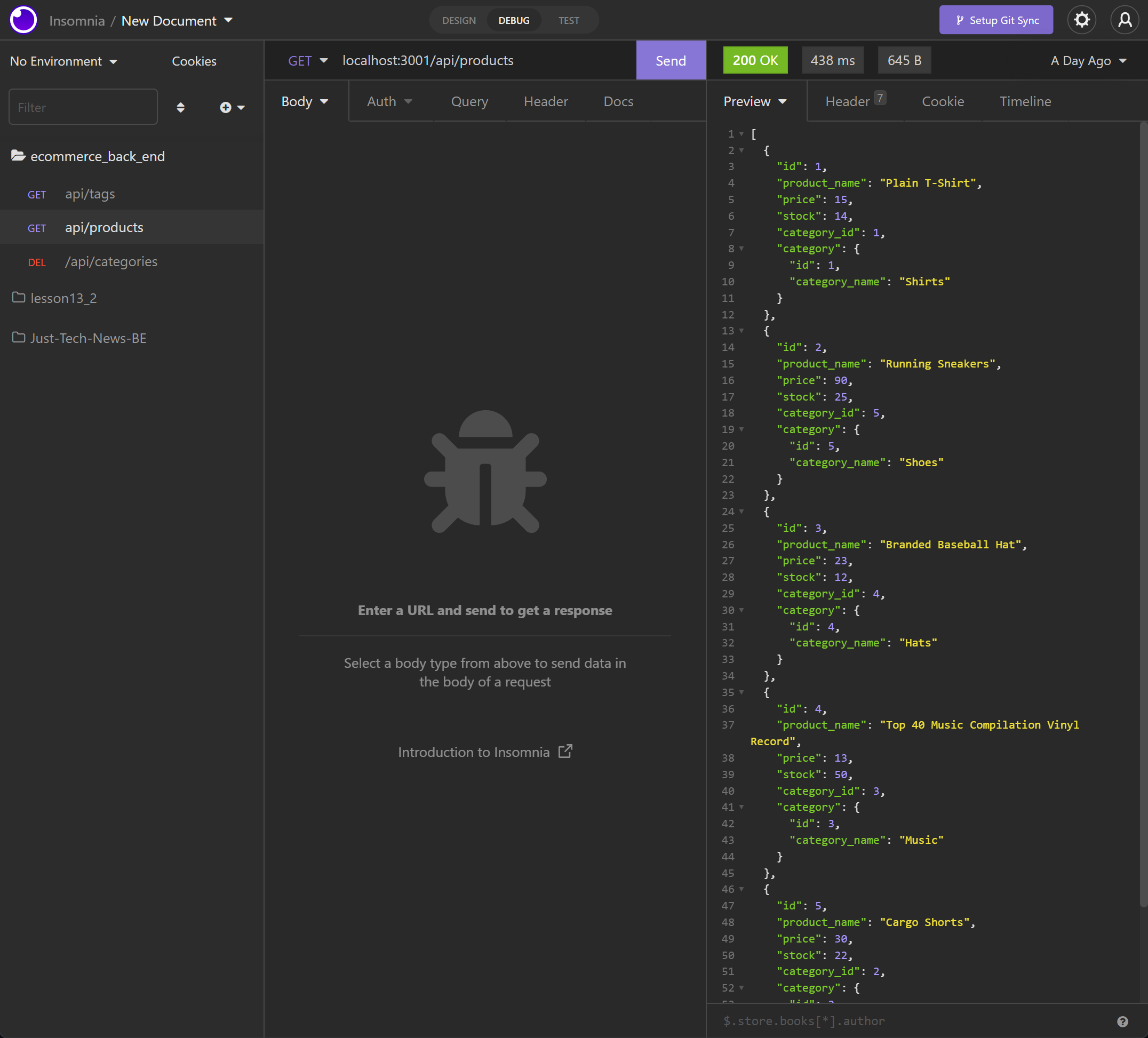 GitHub - hfang821/E-commerce-BE: npm Sequelize & Object-Relational ...