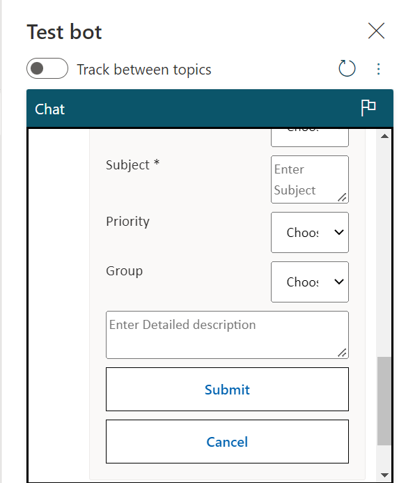 adaptive card form submit in Power virtual agent bot new features · Issue #639 · OfficeDev ...