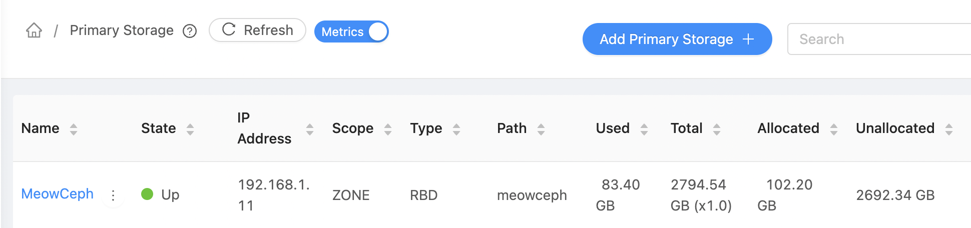 CEPH Primary Storage capacity calculate · Issue #5500 · apache/cloudstack · GitHub