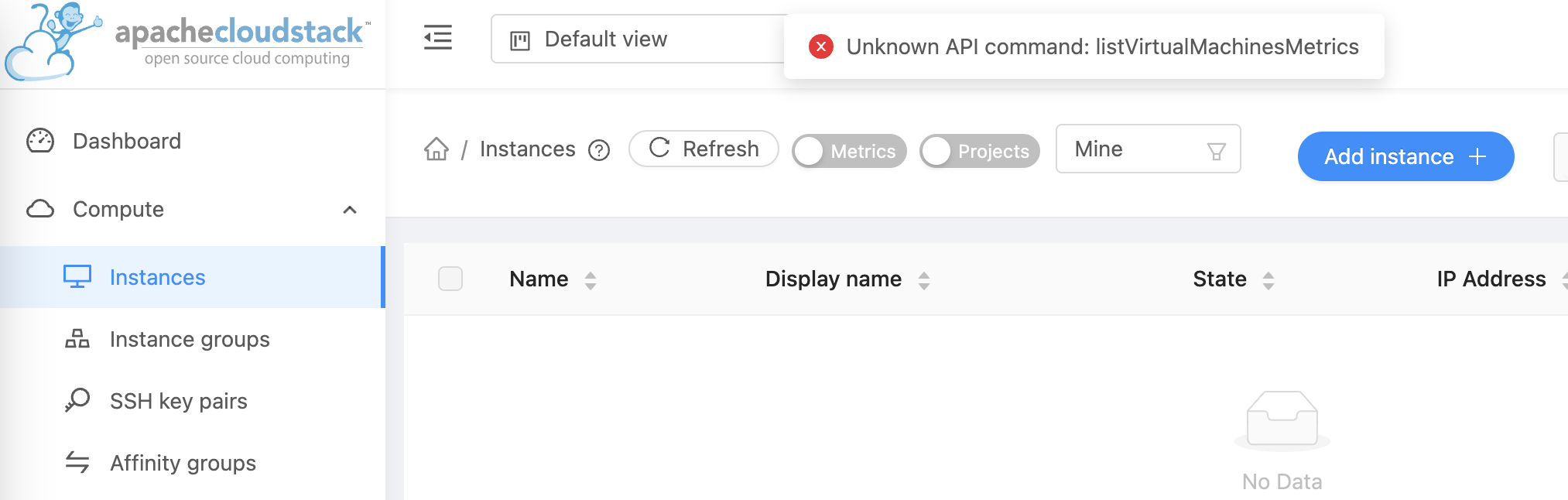 Normal User can't list VMs on 4.17.2.0 RC2 · Issue #6983 · apache/cloudstack · GitHub