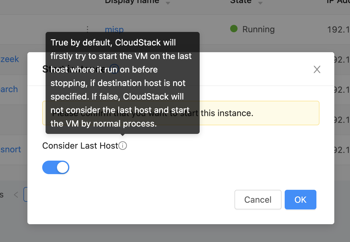 Start VM shows the prefer last host option for user accounts · Issue #7595 · apache/cloudstack ...