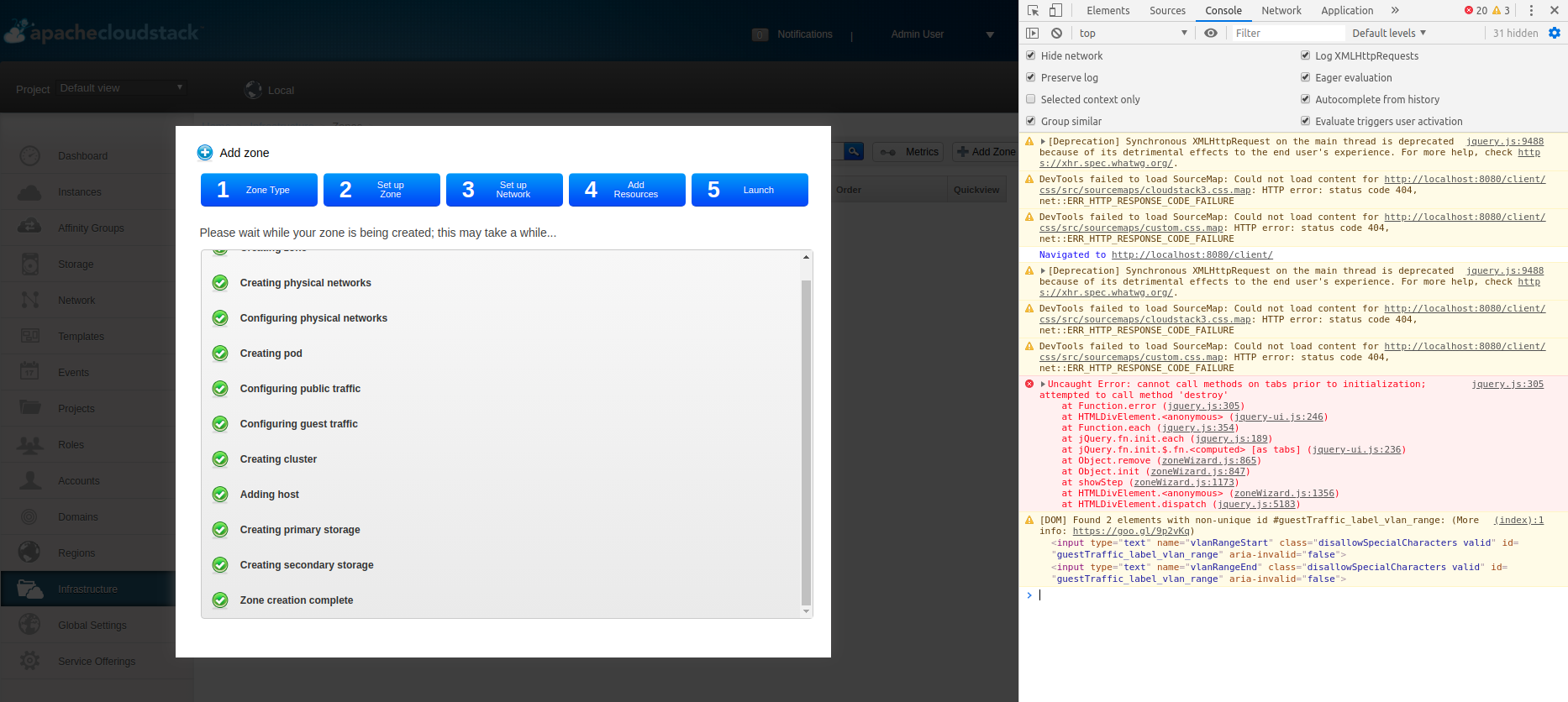 At Last Step Of Zone Deployment Wizard The Enable Button Is Not Shown · Issue 4044 · Apache