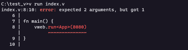 error: expected 2 arguments, but got 1 in V 0.2.4, Windows 10 · Issue ...