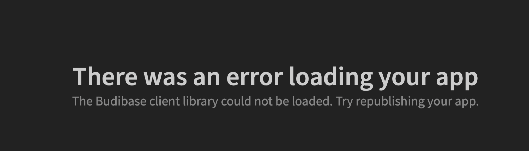 Error Try Republisihing Your App on Chrome 71 · Budibase budibase · Discussion #10507 · GitHub