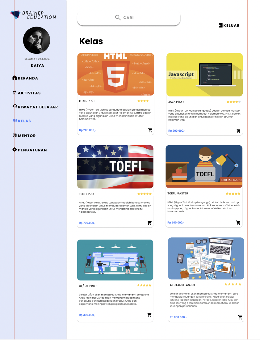 pilih kelas · Issue #3 · FE-14-Skilvul/BrainerEdu · GitHub