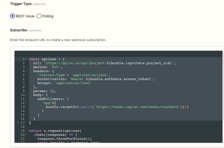 Unknown path error when subscribe to a webhook · Issue #60 · quire-api/quire-api · GitHub