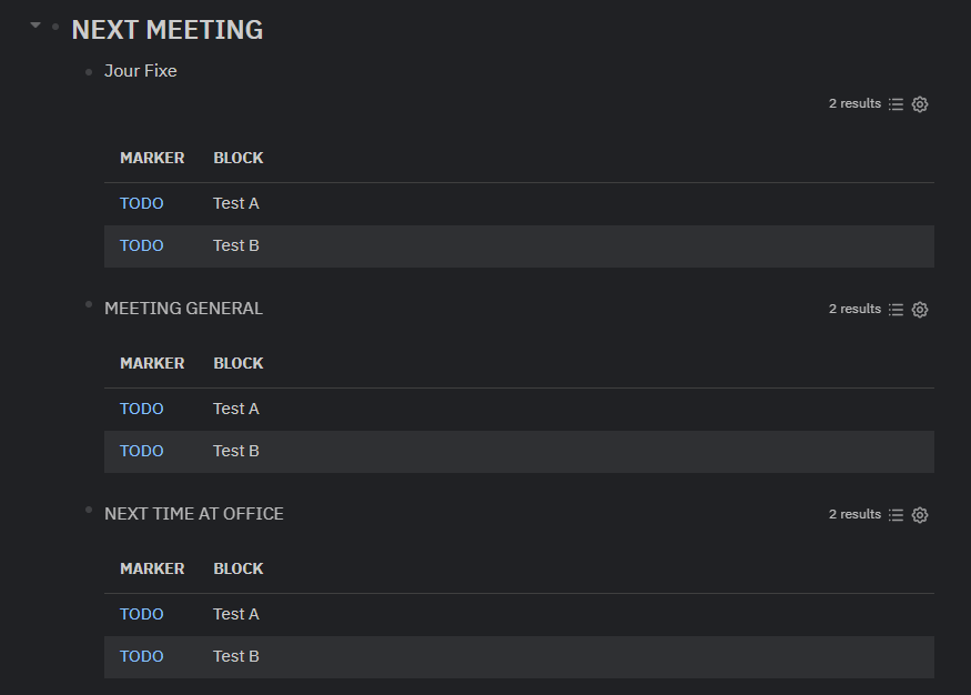 Query returns wrong (maybe cached) results of previous query · Issue #9709 · logseq/logseq · GitHub