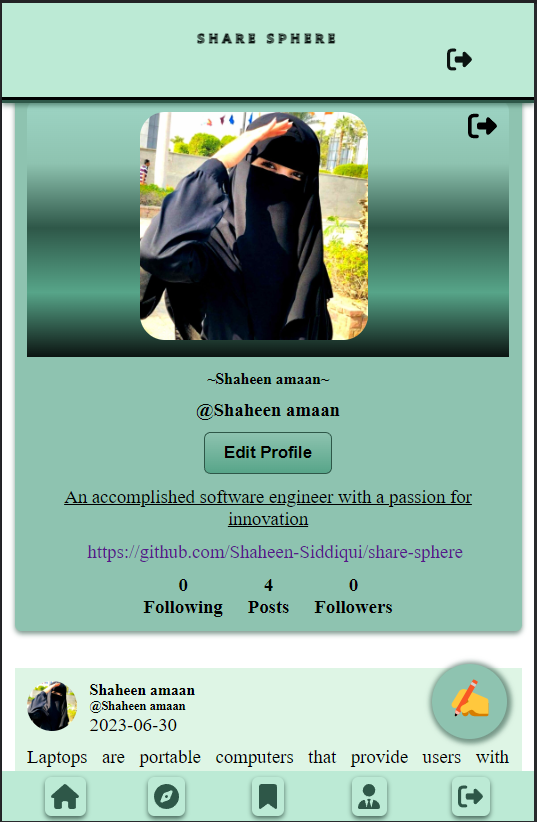 GitHub - Shaheen-Siddiqui/share-sphere: Share Sphere is an Social Media application that Connect ...