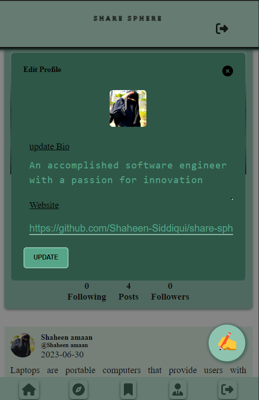 GitHub - Shaheen-Siddiqui/share-sphere: Share Sphere is an Social Media application that Connect ...