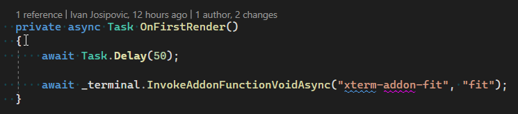 Fit addon not updating the height · Issue #7 · BattlefieldDuck/XtermBlazor · GitHub