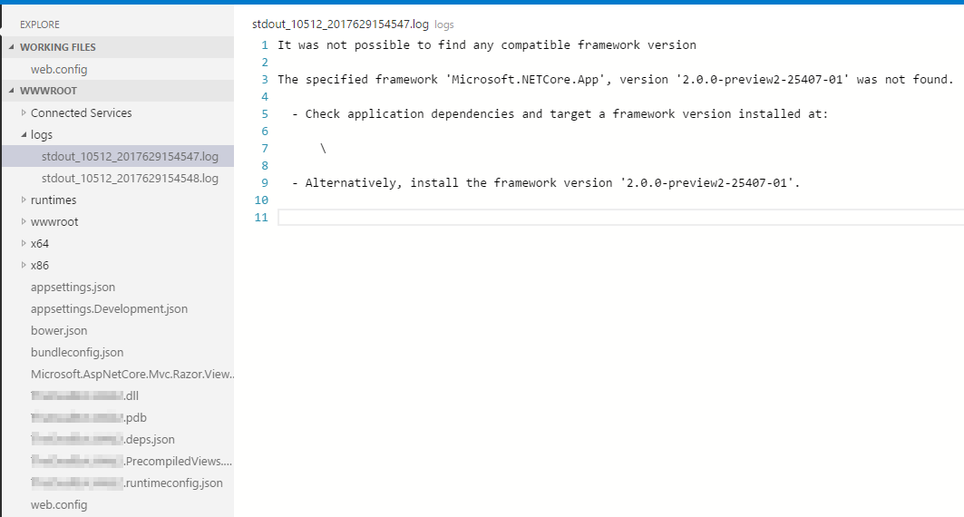 Bare New Aspnet Core 20 Application Does Not Work On Azure · Issue 2078 · Dotnetaspnetcore