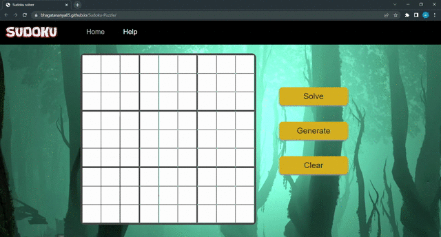 GitHub - bhagatananya05/Sudoku-Puzzle: A web-based game based on the ...