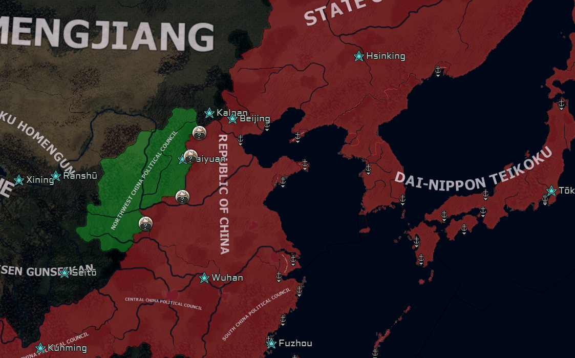 National Protection Army/Chinese Cliques/Japan/The Rest Of Japan Sphere ...