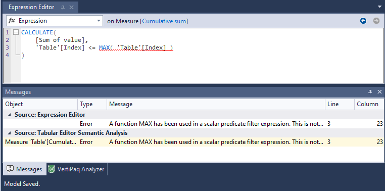 Semantic Analysis produces unnecessary error message? (function ... has ...