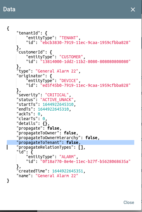 [Bug] Create Alarm rule node - Propagate To Tenant doesn't work · Issue #6132 · thingsboard ...