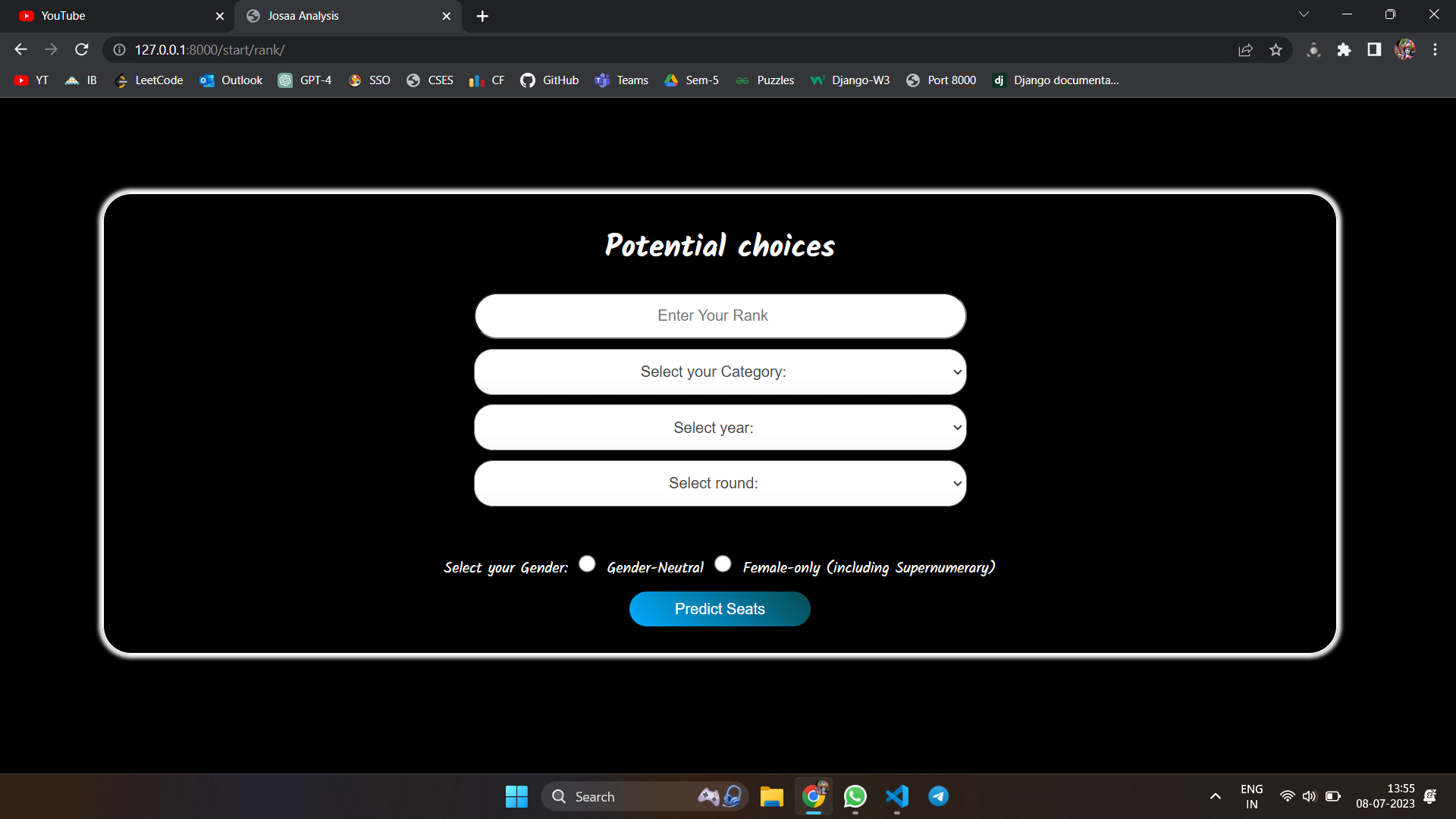 GitHub - SriChaitu/JoSAA-Data-Analyzer