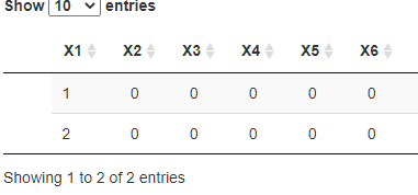 Custom column widths not respected when: (a) rendering using `server=FALSE` AND (b) there are ...