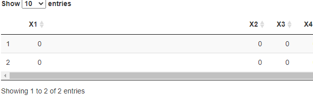 Custom column widths not respected when: (a) rendering using `server=FALSE` AND (b) there are ...