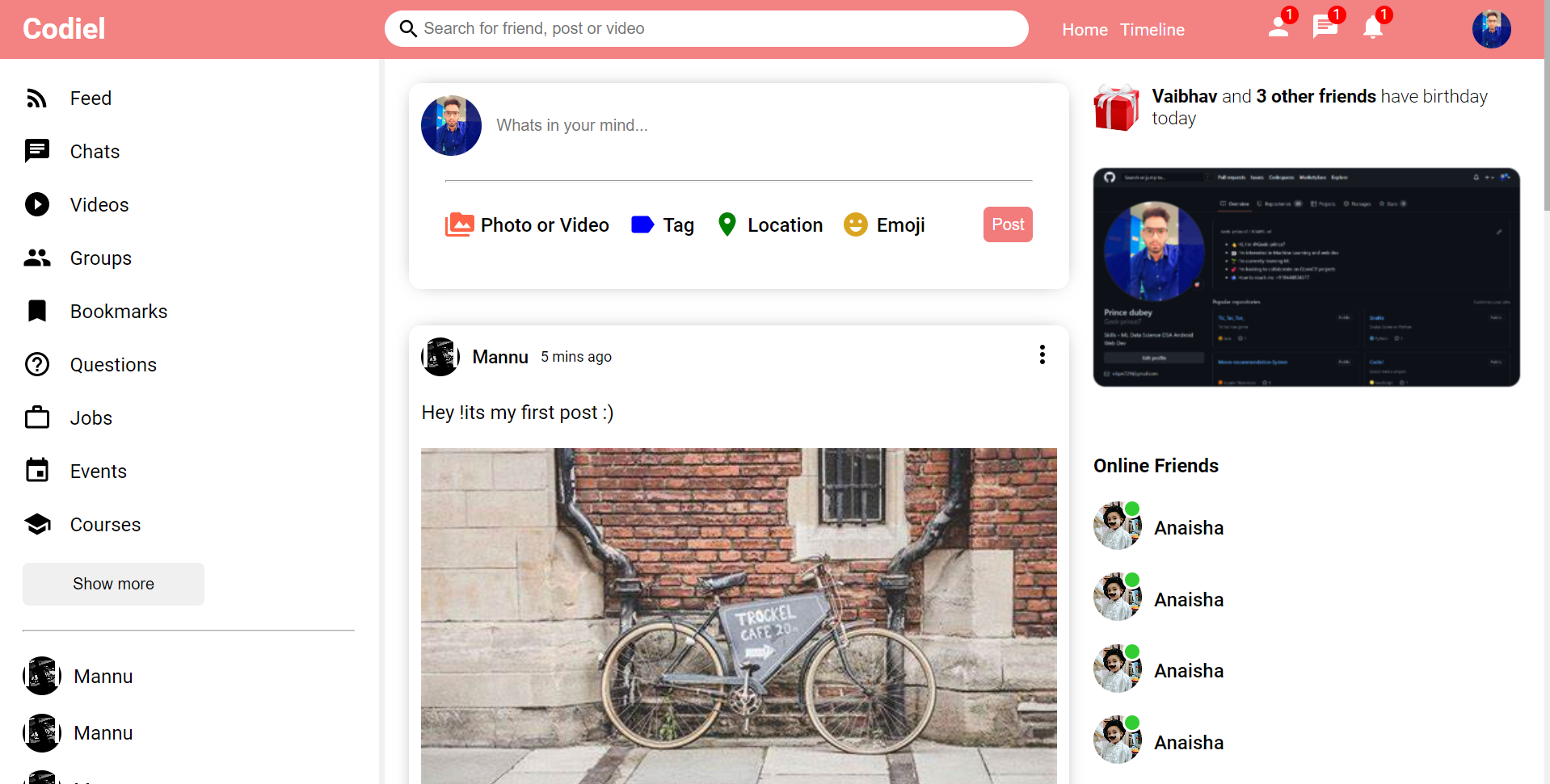 GitHub - Geek-prince7/codiel-frontend: react app of a social media