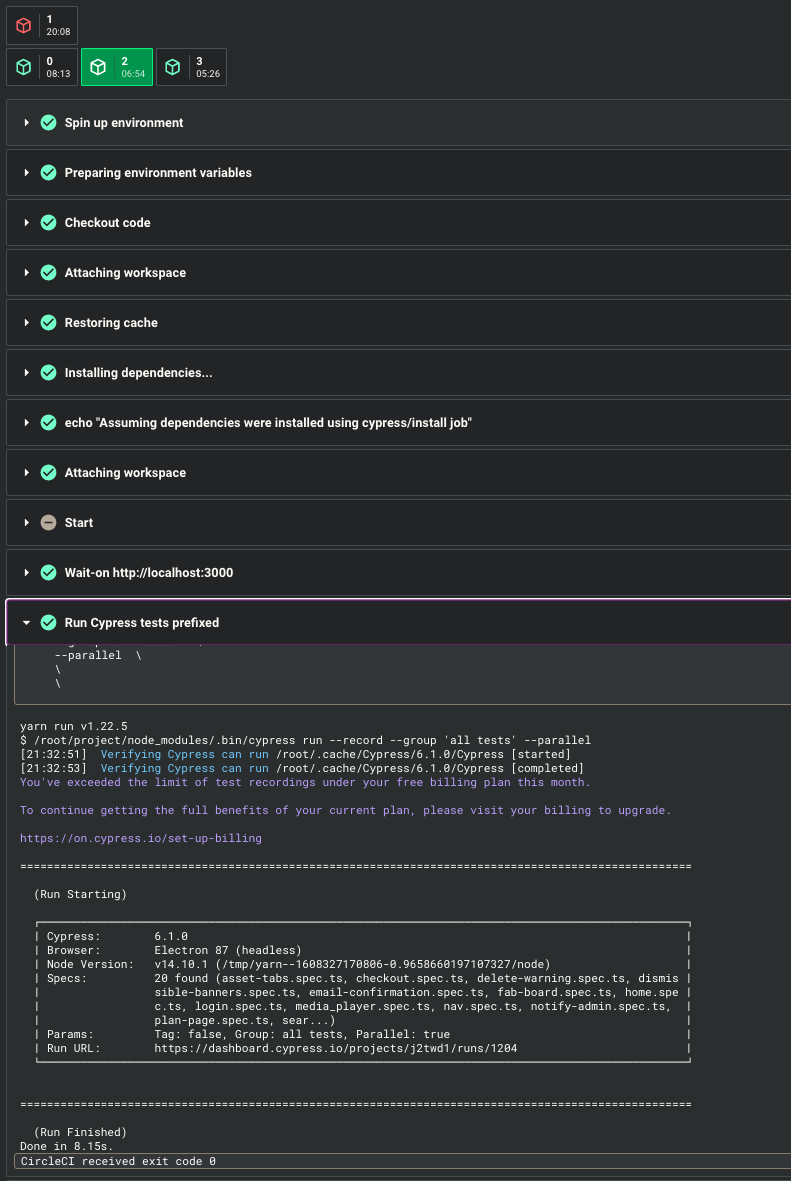 Parallelization not working · Issue #322 · cypress-io/circleci-orb · GitHub