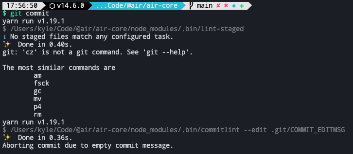 commitizen does not work with 5.0.9 · Issue #862 · typicode/husky · GitHub