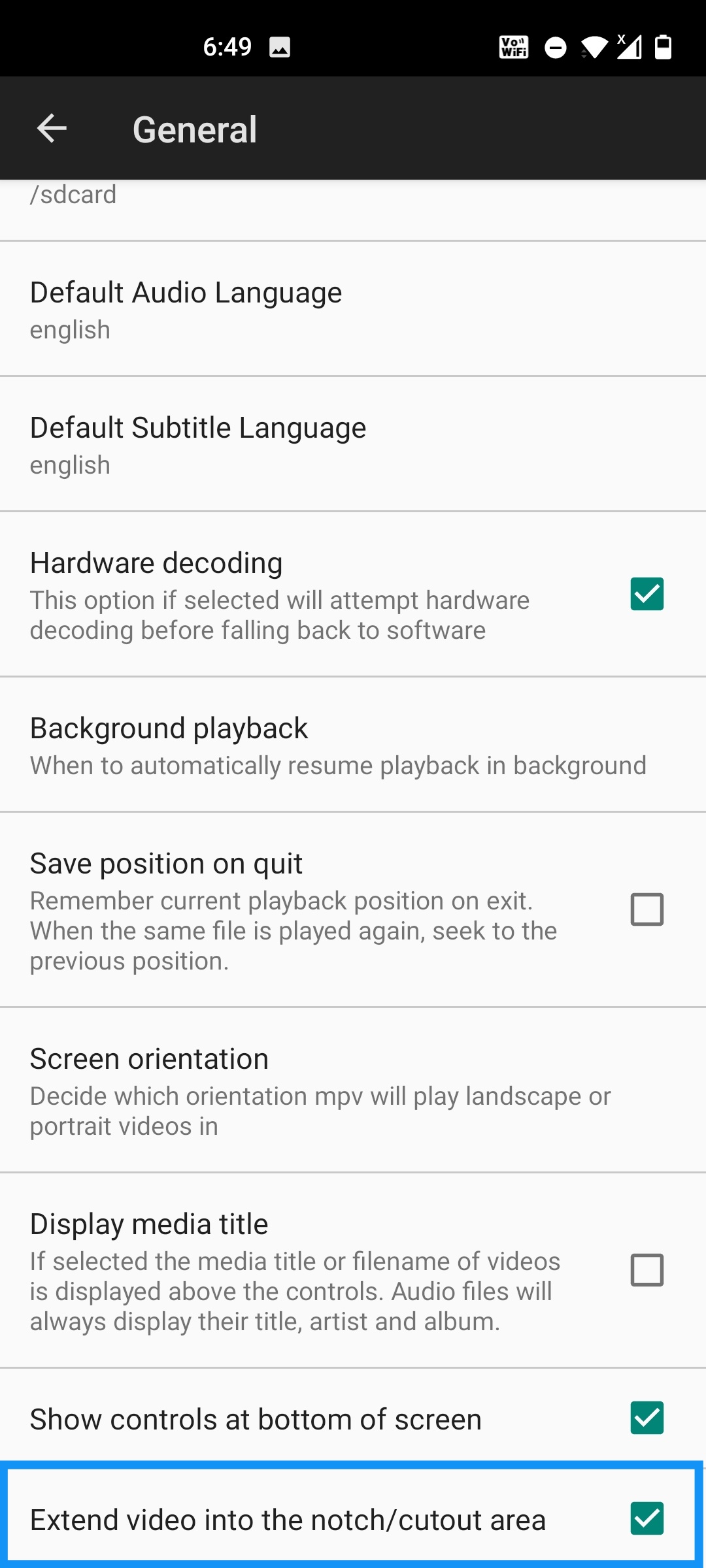 Mpv Android Mpv Does Not Recognise The Phone S Notch Area Anymore And Just Shows A Black Bar