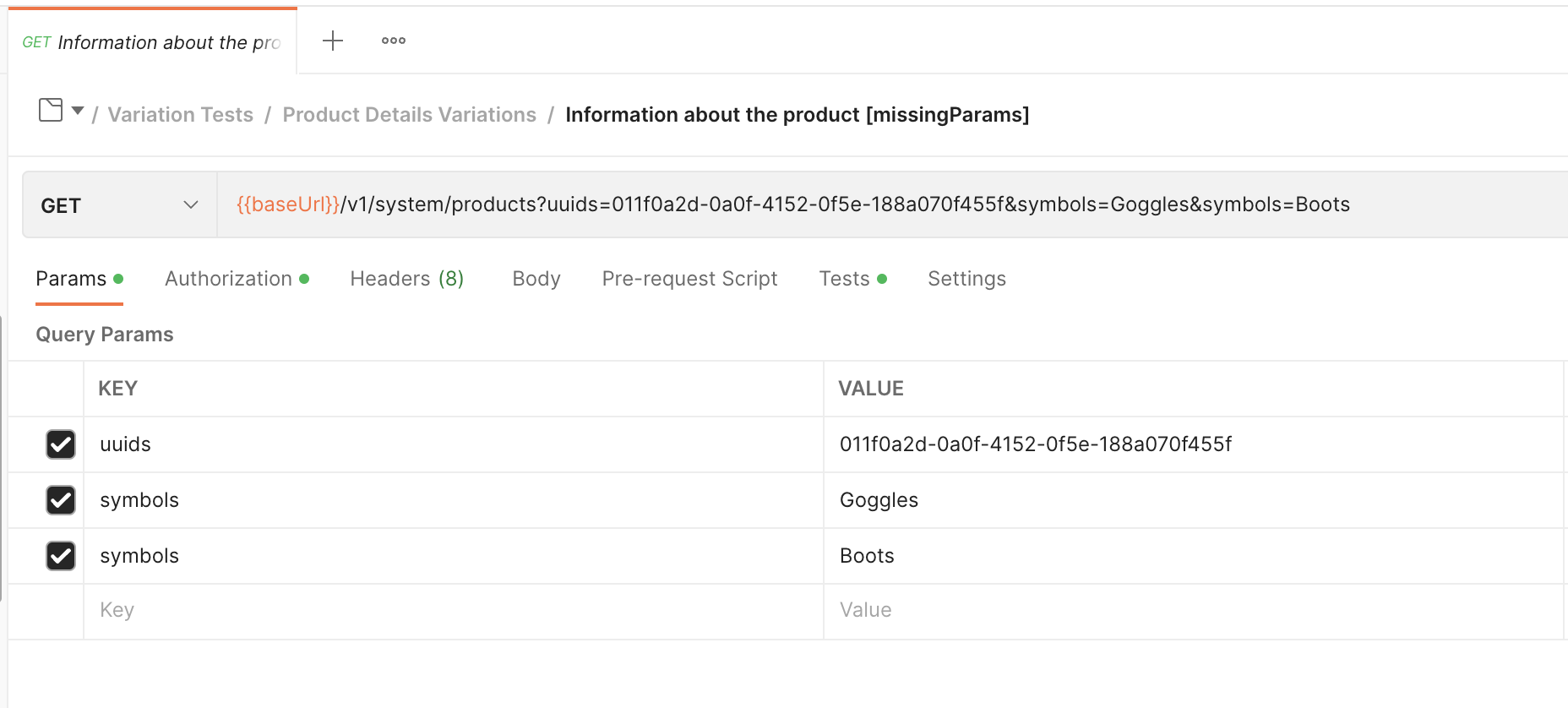 In Variation Tests Overwriterequestqueryparams With Overwrite Option Inserts Query Parameter